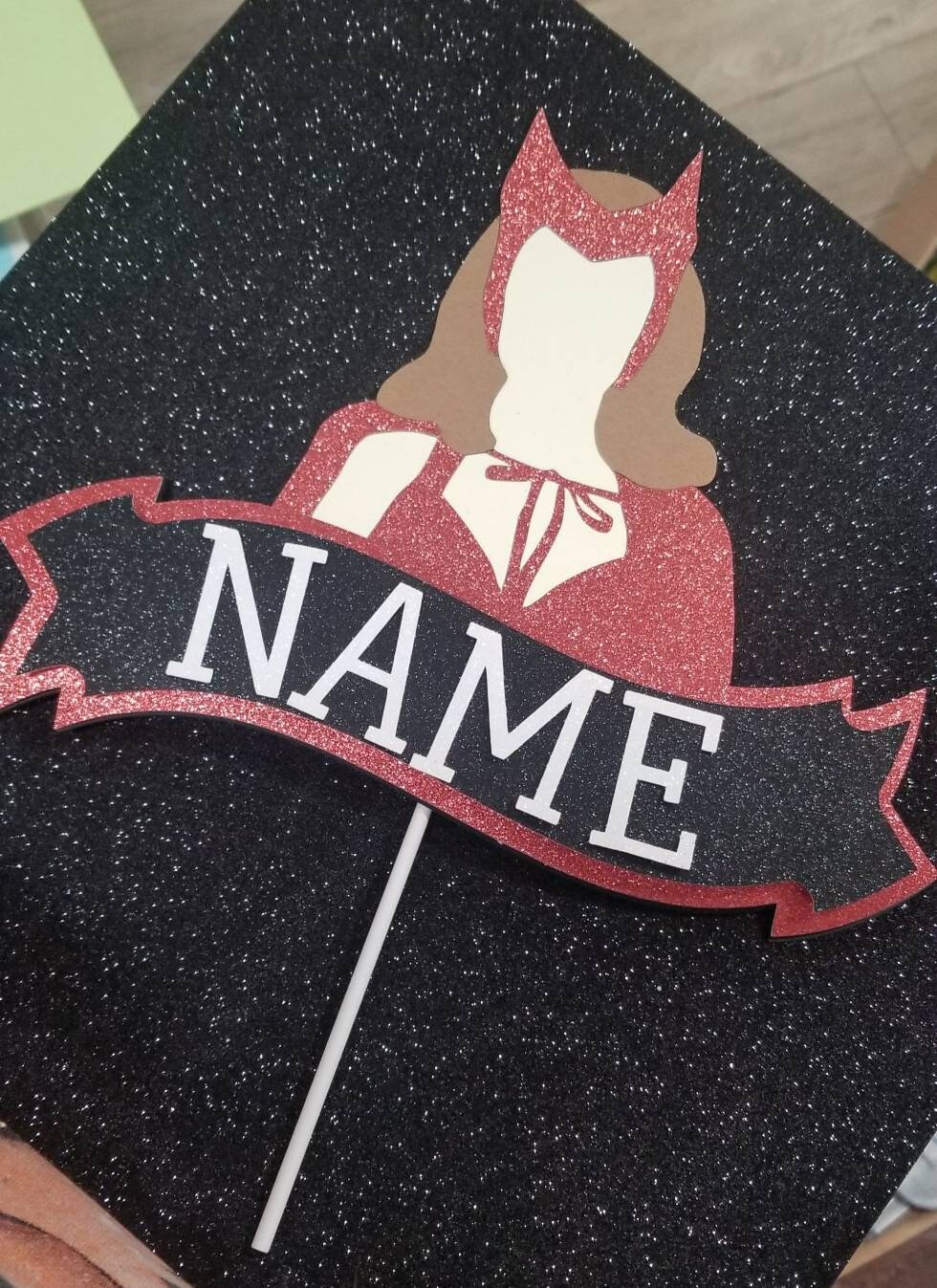 Wandavision Cake Topper, Wandavision Birthday,scarlet Witch Cake Topper ...