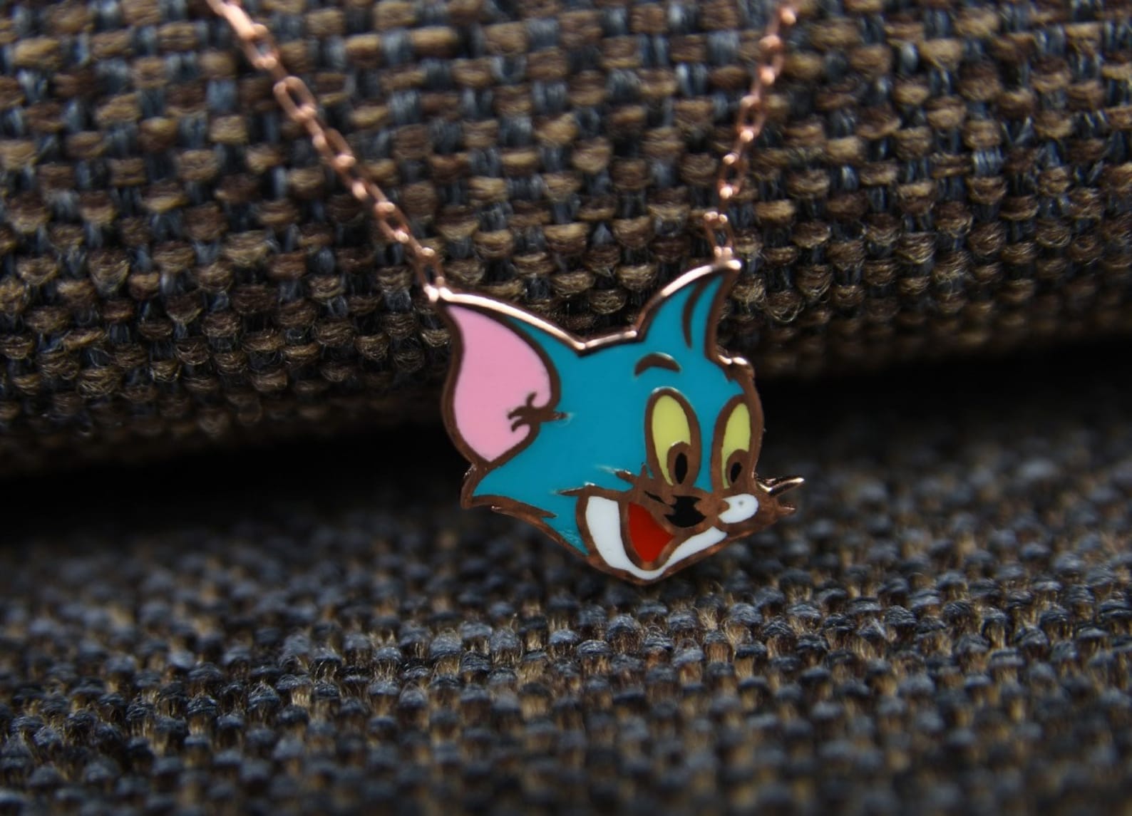 Tom and Jerry Silver Necklace Children Charm Pendant for - Etsy