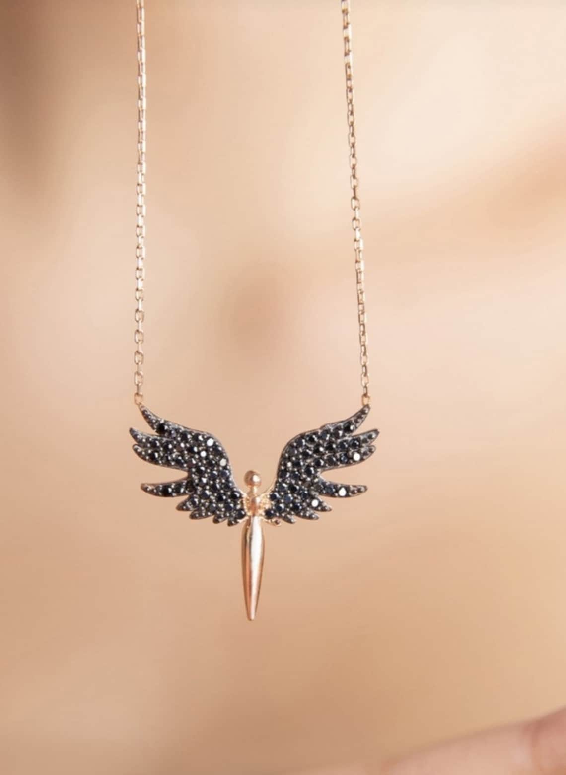 925 Sterling Silver Archangel Michael Necklace, Angel Pendant for ...