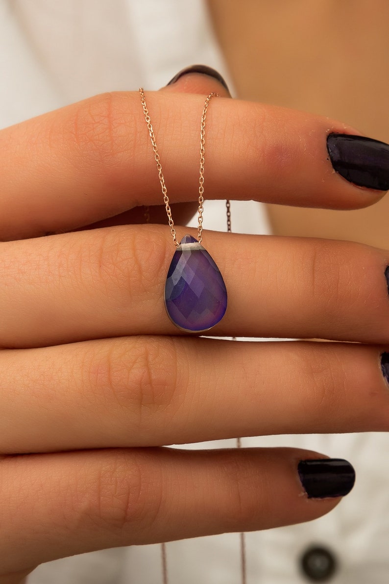 Mood Necklace Silver Color Change Necklace Changing Color - Etsy