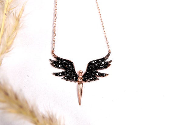 925 Sterling Silver Archangel Michael Necklace Angel Pendant | Etsy