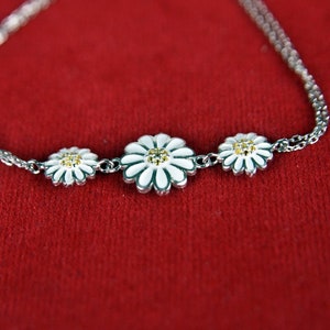 Daisy Silver Bracelets, Flower Daisies Bracelet for Women, Daily Wear ...