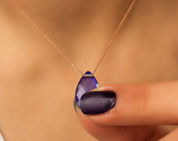 Mood Necklace Silver Color Change Necklace Changing Color - Etsy