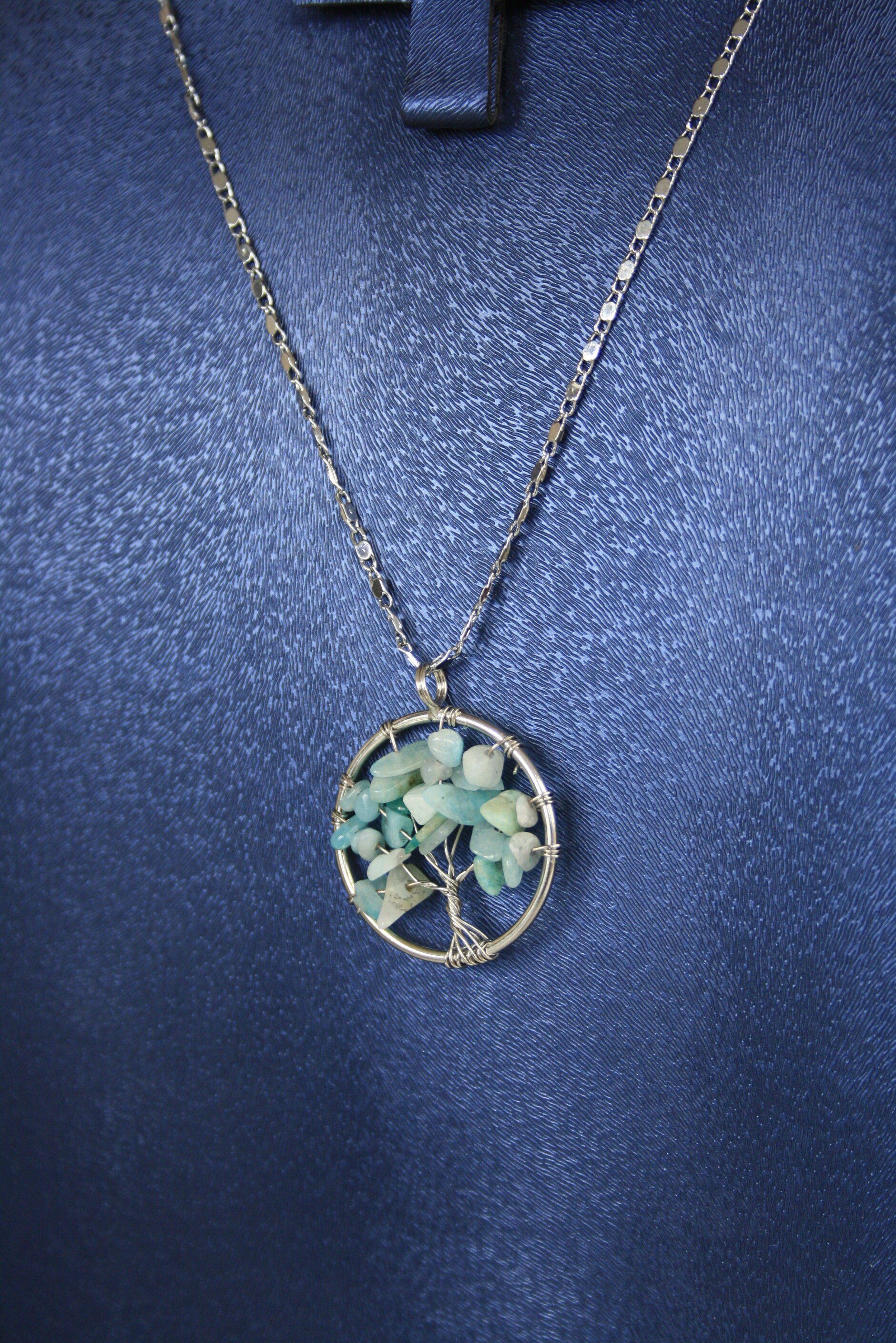 Tree of Life Stone Pendant Family Tree Necklace Charm Gift | Etsy