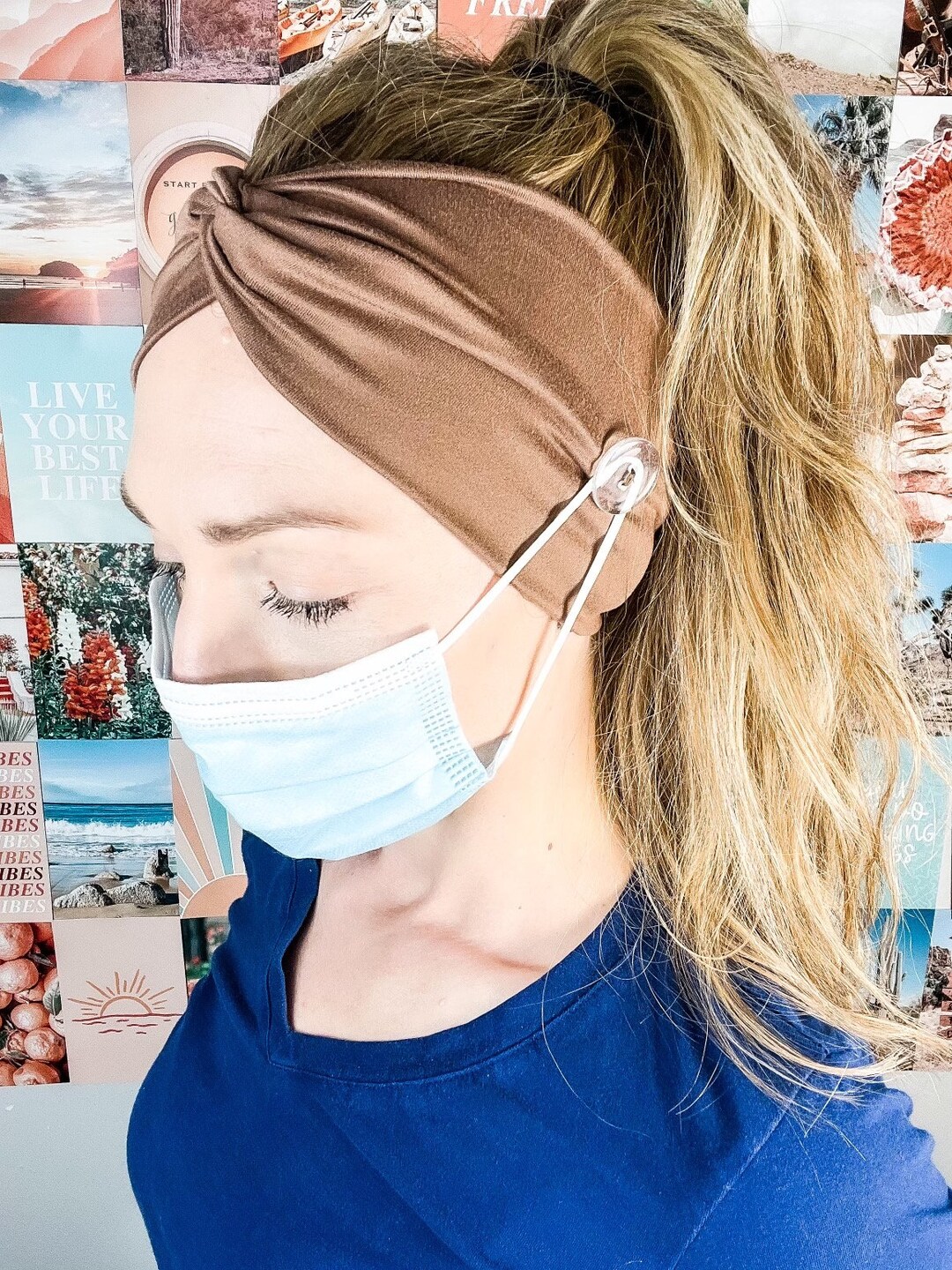 Soft Headband With Buttons for Mask | Ear Savers | Healthcare Nursing ...
