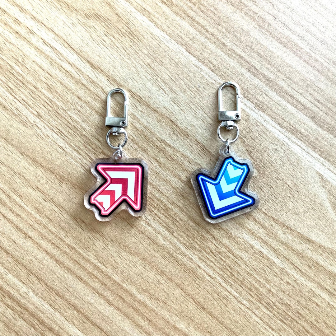 Pump It up Arrow Charms | Rhythm Game Merch | Phoenix | Epoxy Acrylic ...