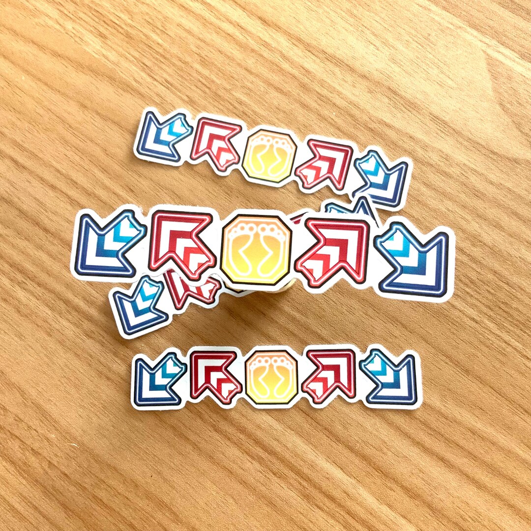 Pump It up Arrow Sticker Rhythm Game Merch Phoenix Vinyl Sticker - Etsy