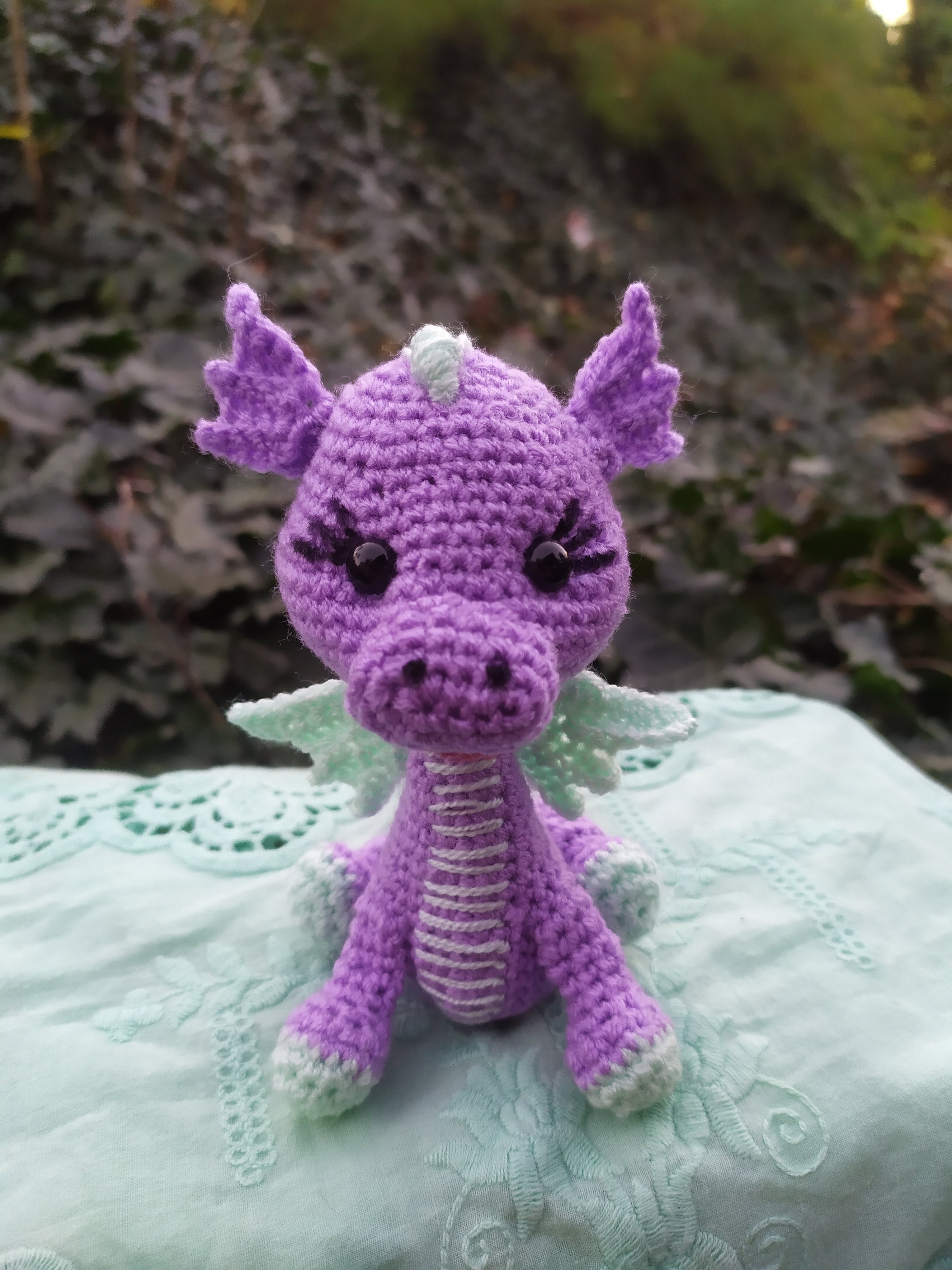 Knitted Dragon Crochet Dragon Ready-made Knitted Dragon Soft Toy Dragon ...