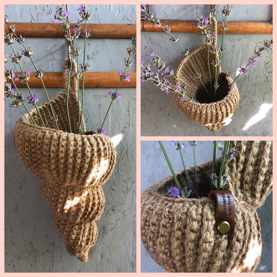 Basket Shell Knitted Basket Made of Jute Basket Shell Made of Jute ...