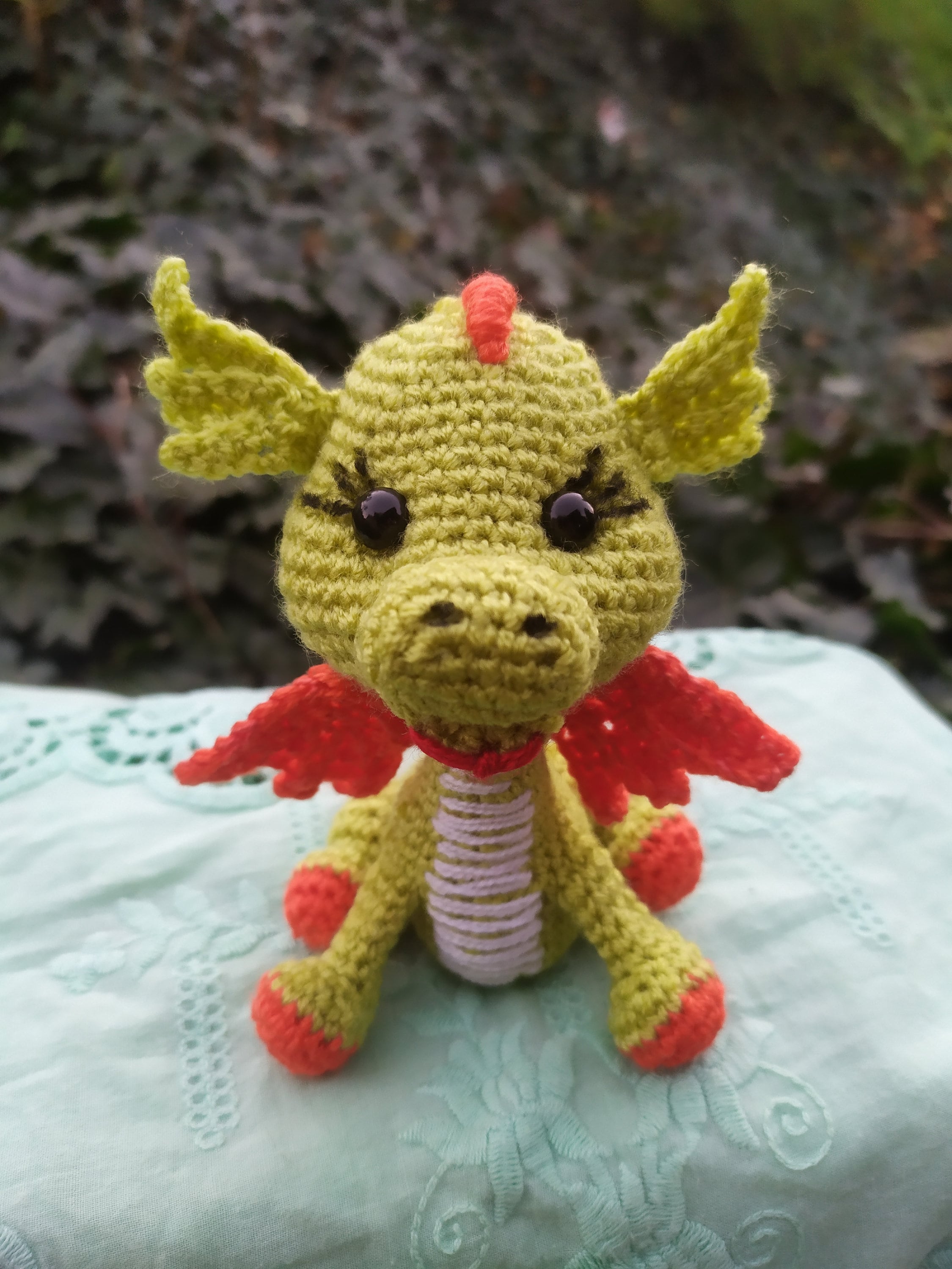 Knitted Dragon Crochet Dragon Ready-made Knitted Dragon Soft Toy Dragon ...