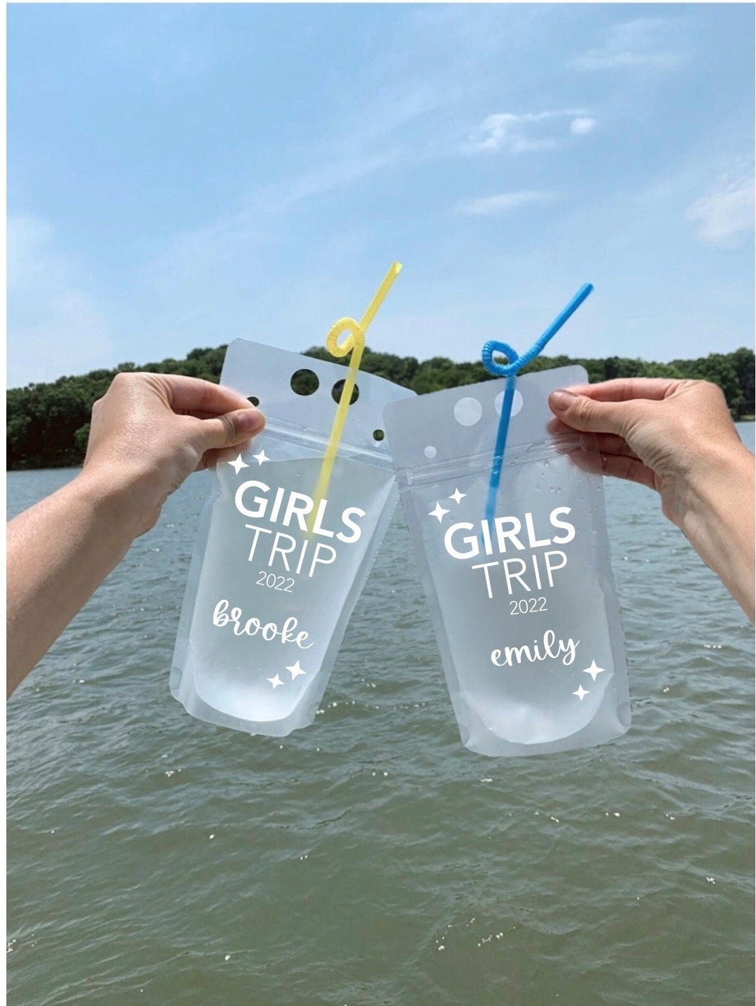 Girls Trip Drink Pouch | Girls Trip Party Favor | Girls Weekend | Booze ...