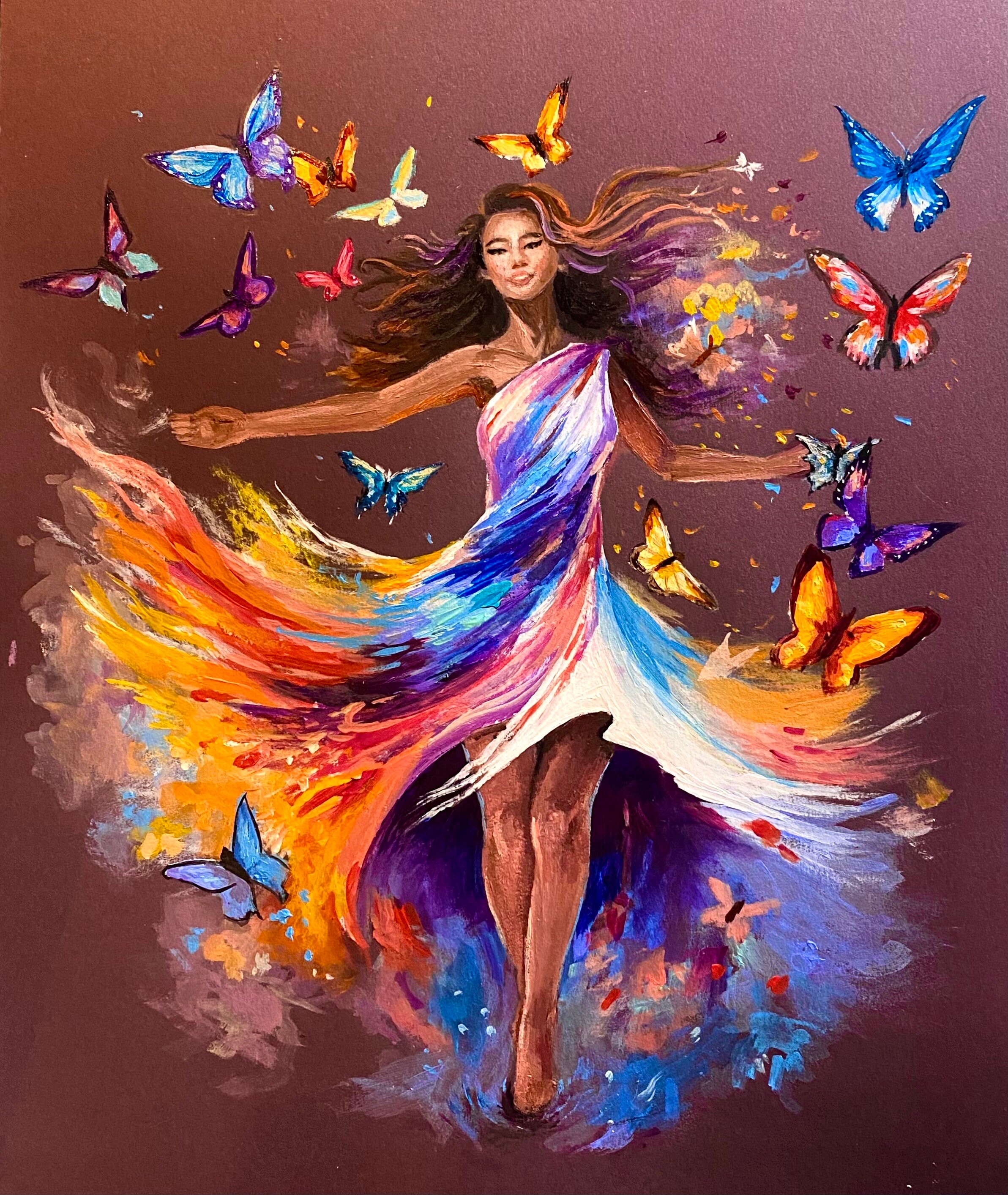 Step in Faith - Home Decor, Canvas Art, Colorful Joyful Painting ...