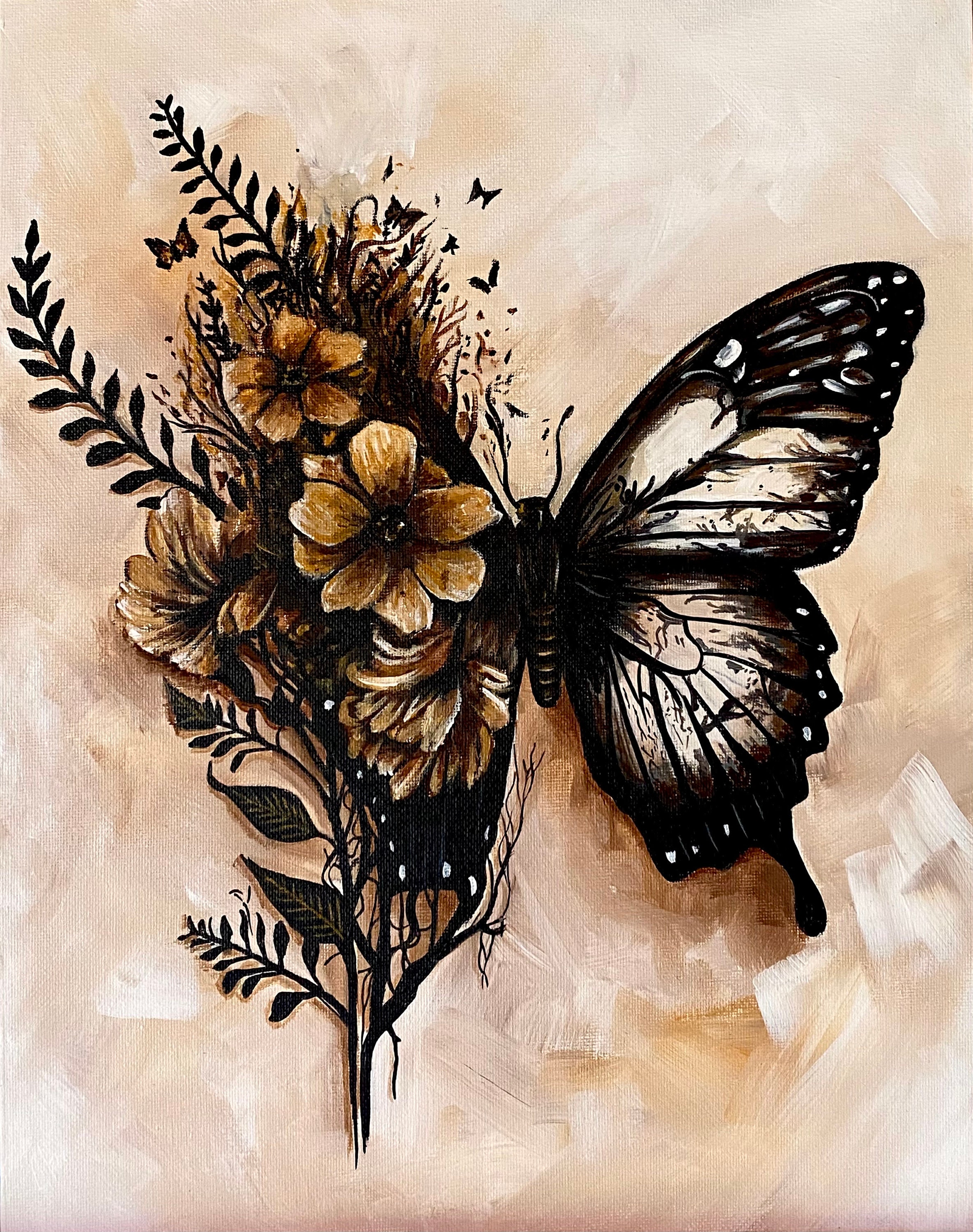 Redeeming Ashes Butterfly Art, Butterfly Painting - Etsy