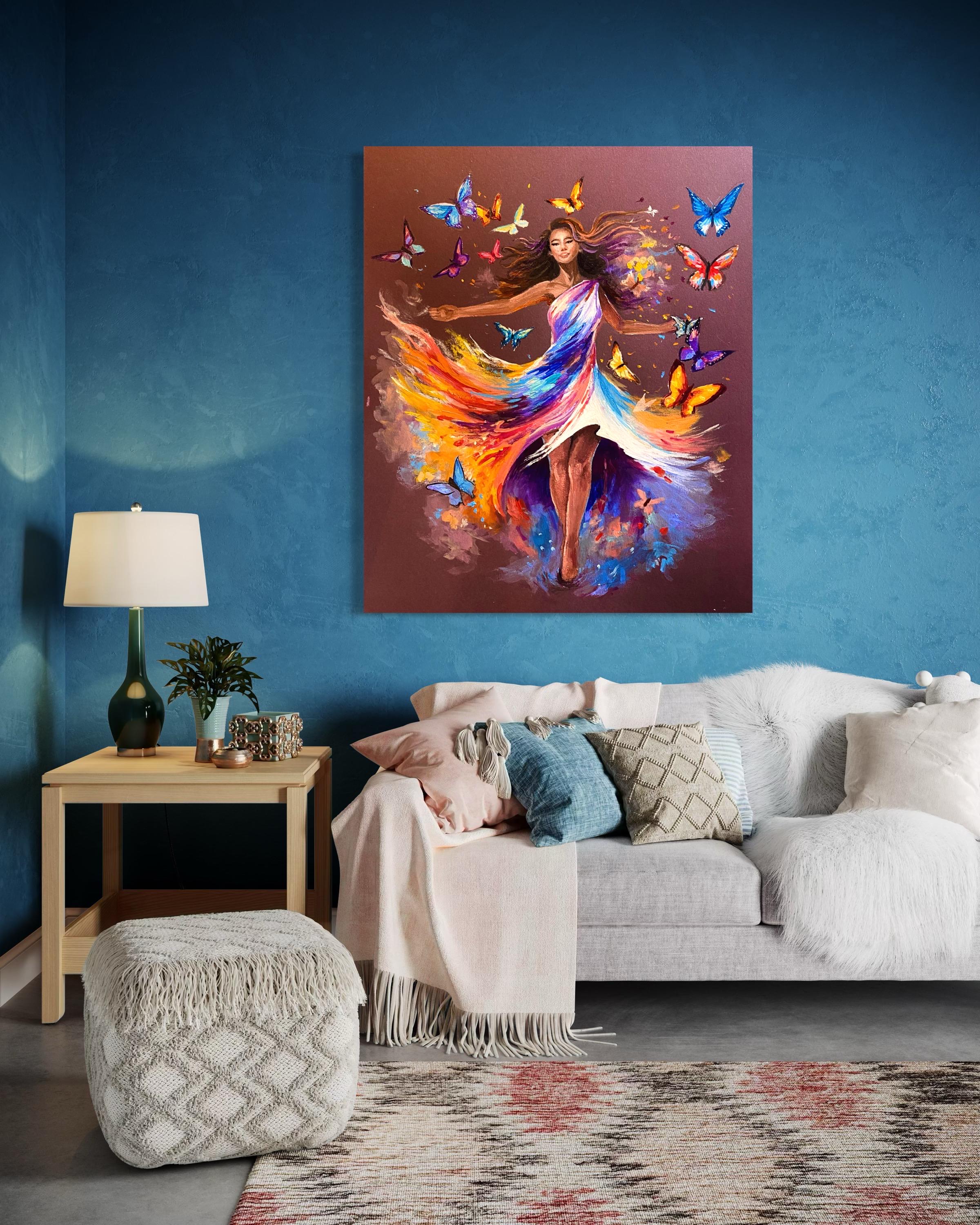 Step in Faith - Home Decor, Canvas Art, Colorful Joyful Painting ...