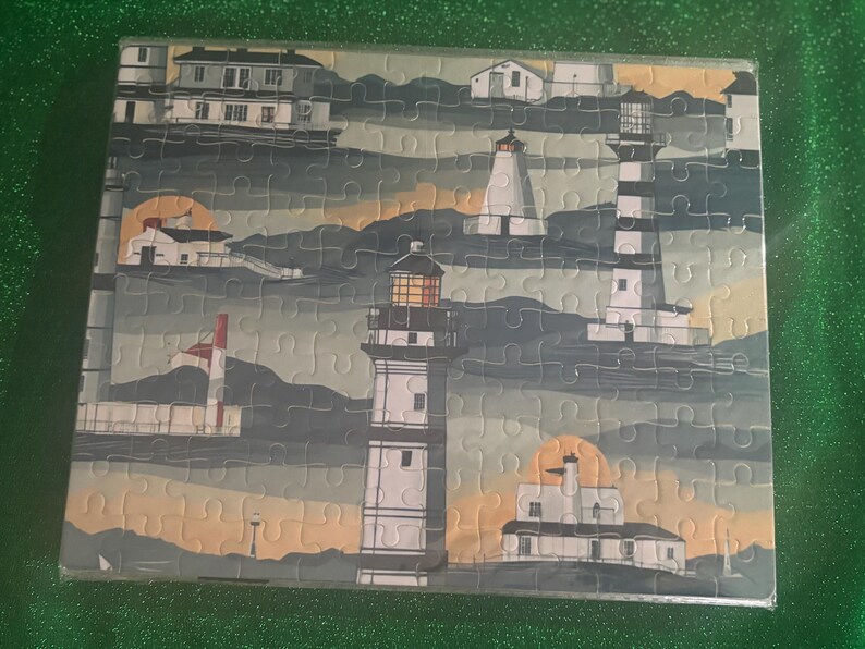 Lighthouses Sublimation Puzzle - Etsy