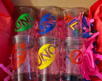 Uno Shot Glass Svg - Etsy