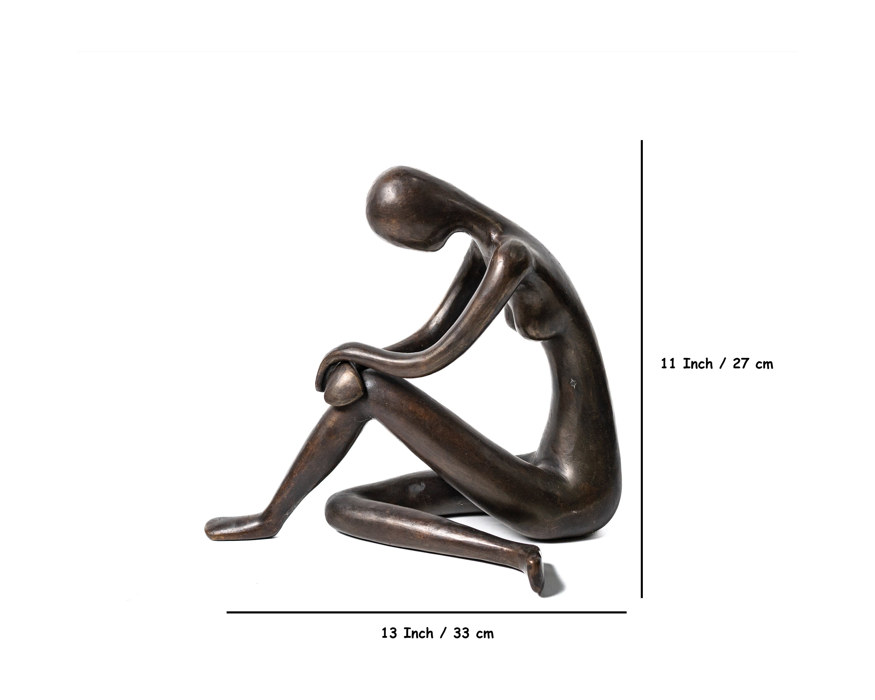 Abstract Sitting Lady Statue Modern Abstract Minimalist | Etsy