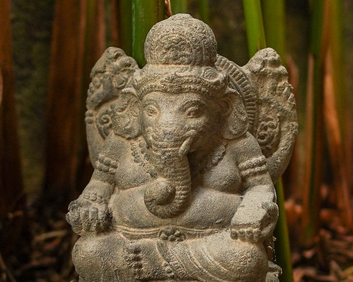 Ganesh Statue 8 Inch / 20 Cm Concrete Statue Ganesh - Etsy