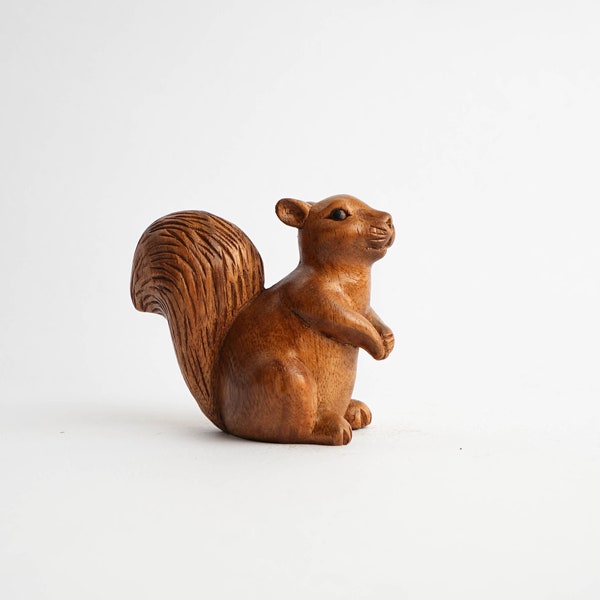 Wooden Squirrel - Etsy