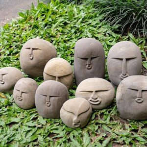Funny Face , Many Face, Meme Face, Stone Face Figurine, Stone Carving ...