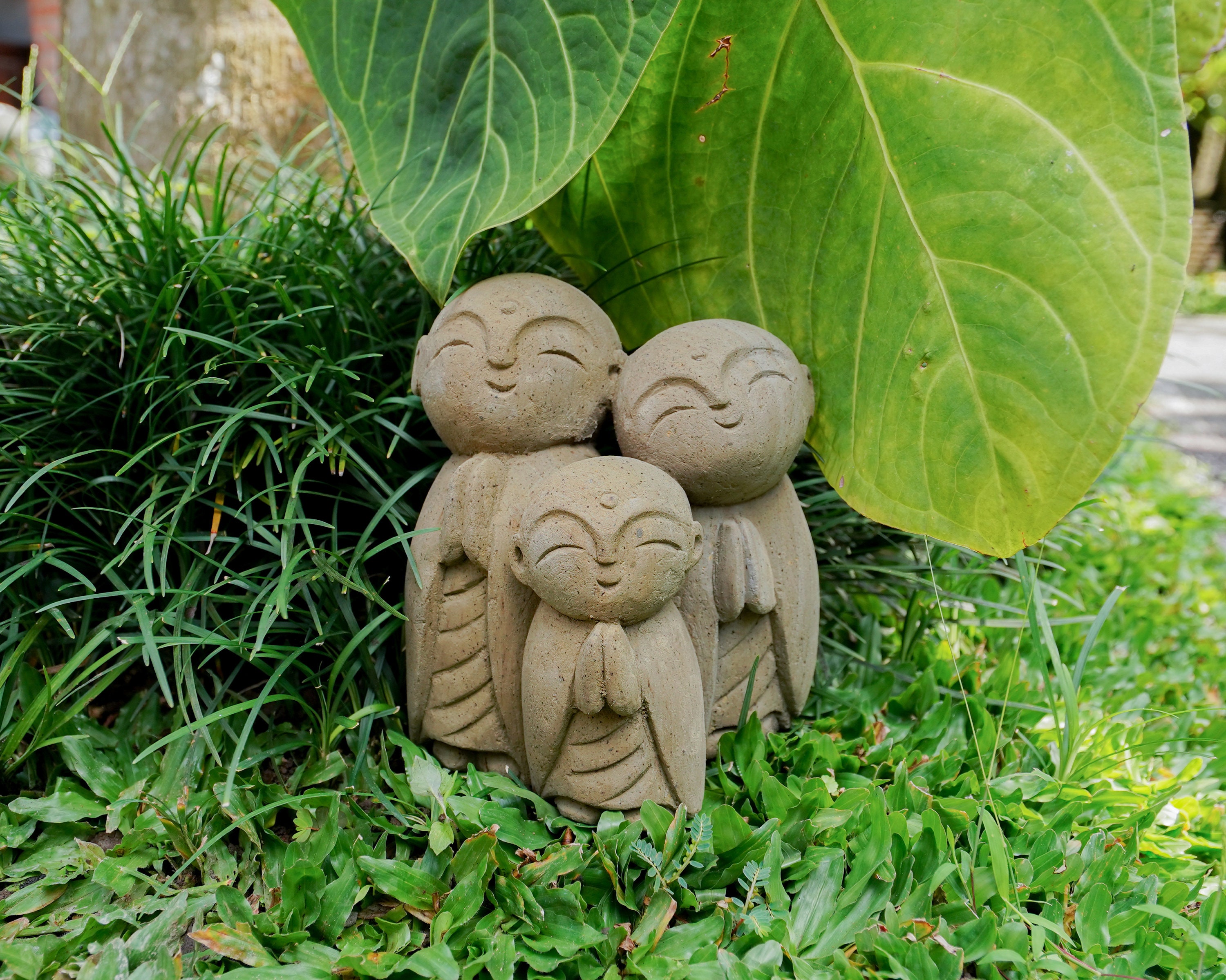 Gift for Dad1 Set Jizo Stone Statue 6 Inch / 15 Cm , Jizo Figurine ...