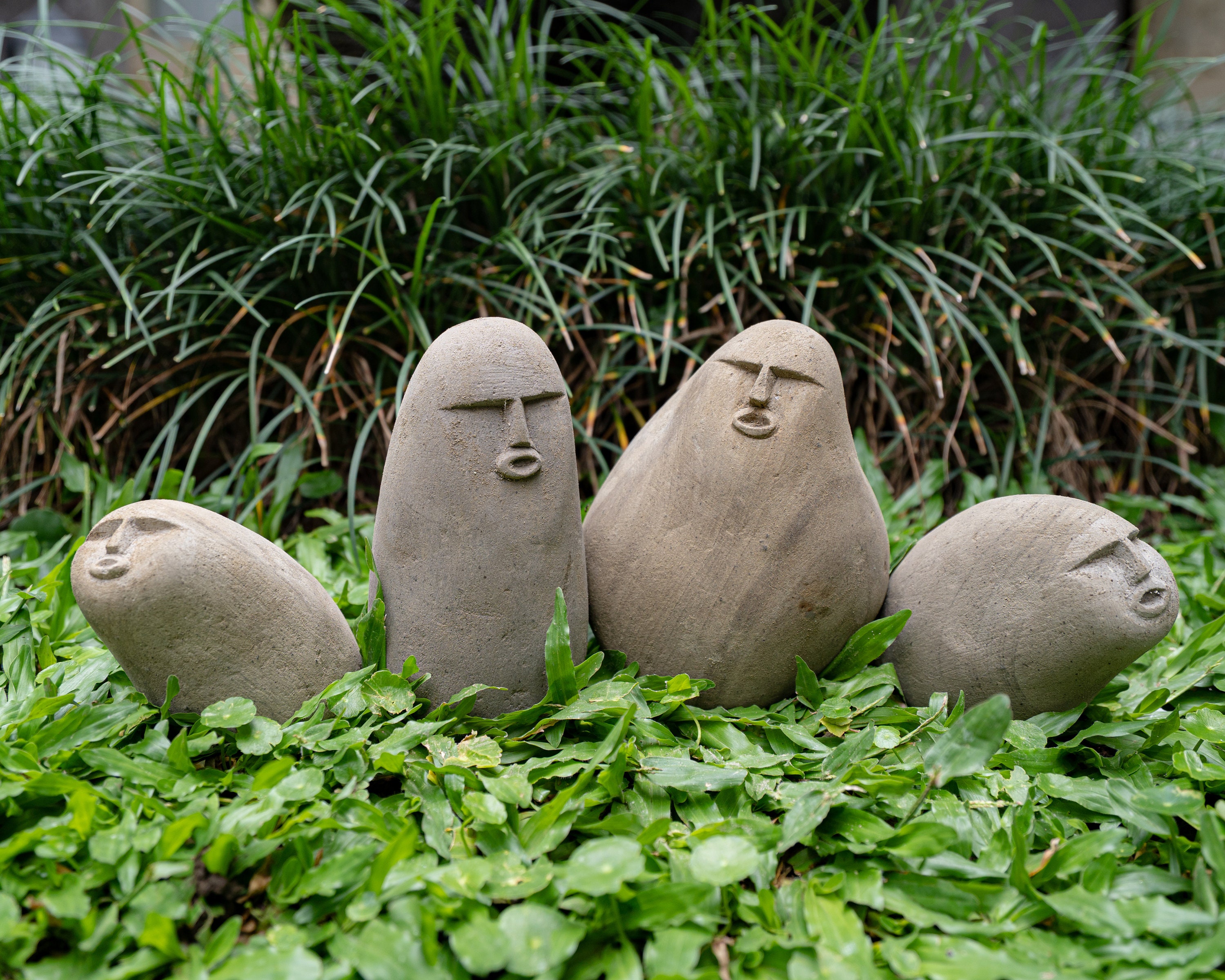 Stone Face Figurine Stone Carving Face Funny Face Stone - Etsy