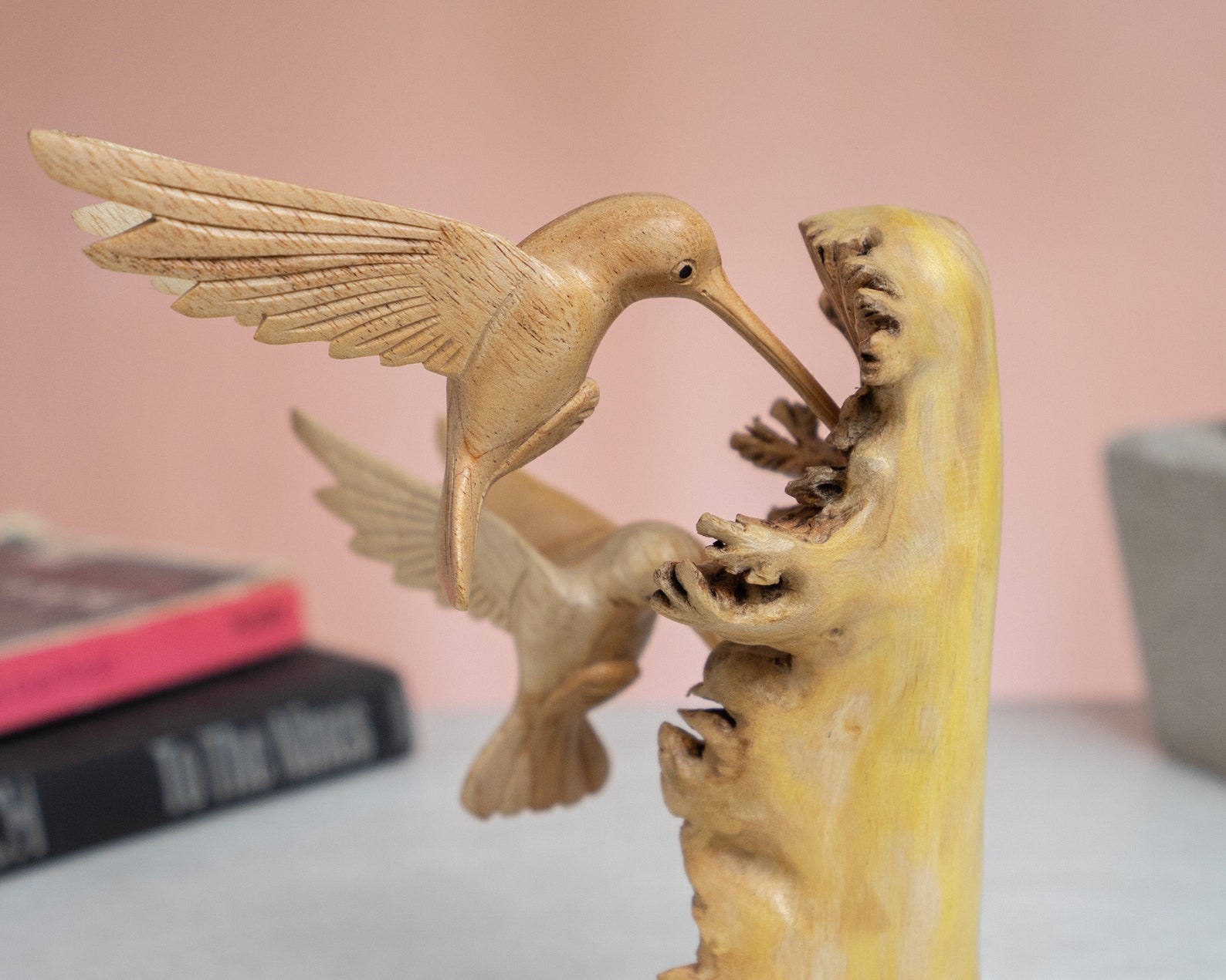 Wooden Hummingbird 8 Inch / 20.32 cm Hand Carved Statue | Etsy