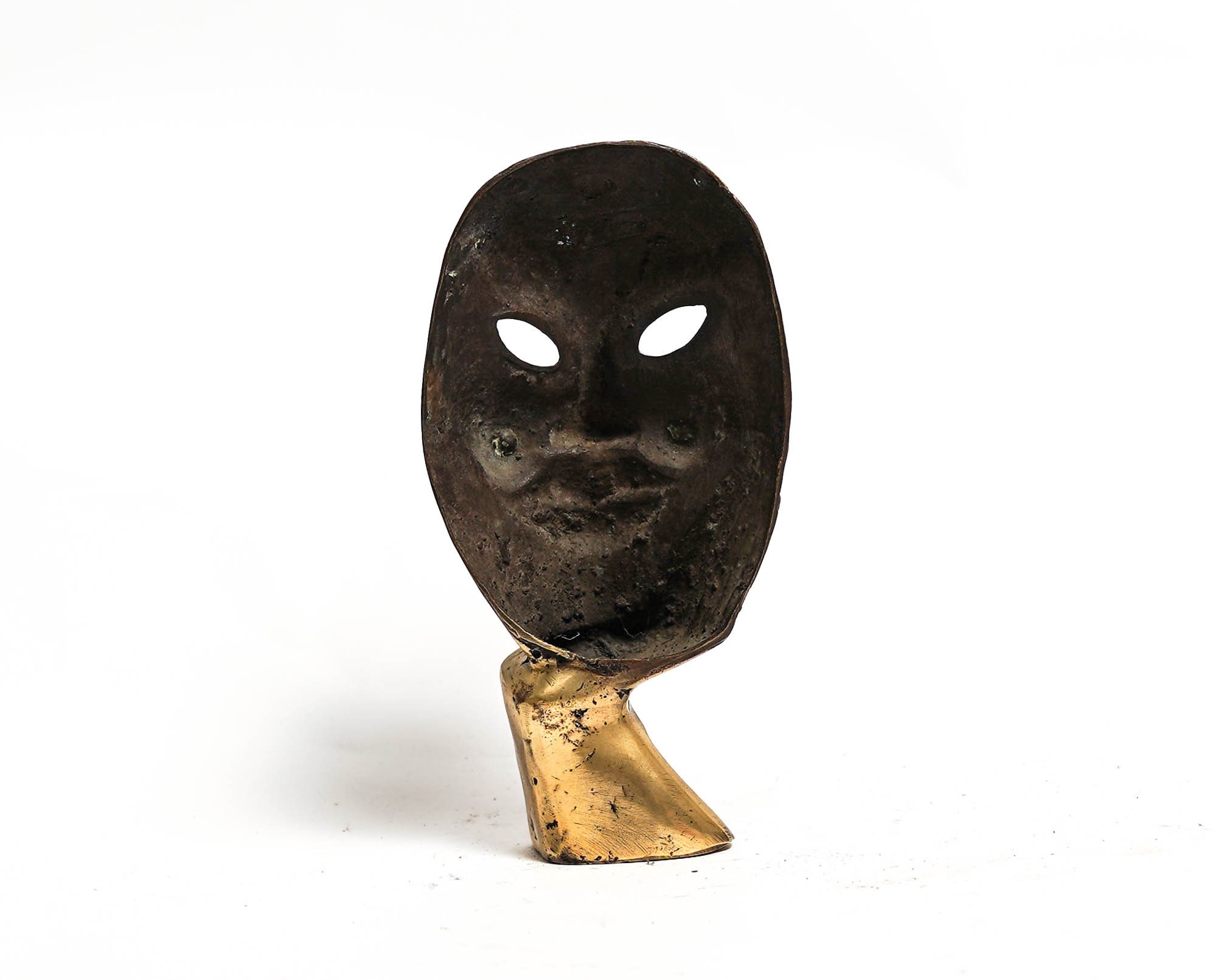 Bronze Mask Figurine 7 Inch / 18 Cm. Mask Statue, Room Decor, Home ...