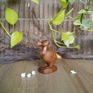 Wooden Dodo Bird 4 Inch / 10 Cm , Wood Statue, Wood Carving, Figurine ...