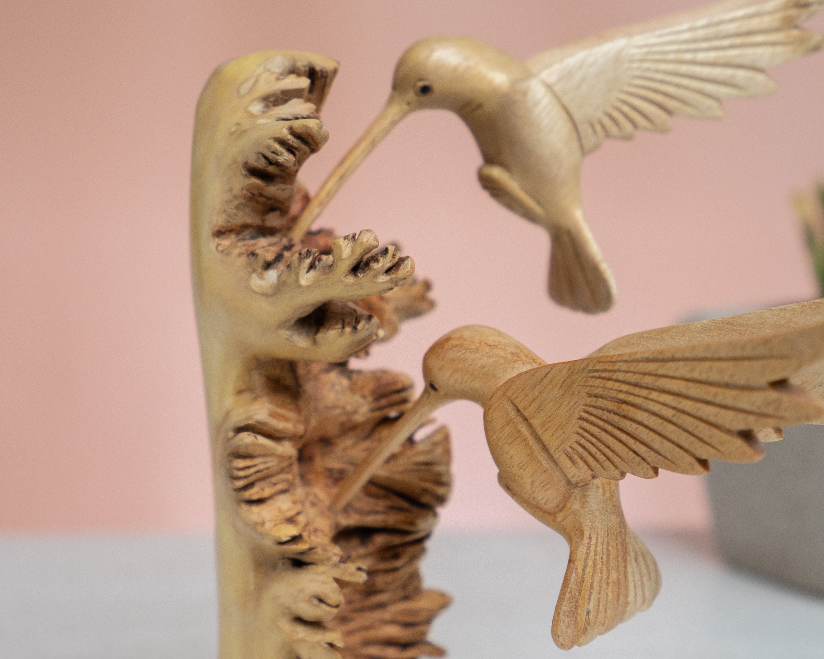 Wooden Hummingbird 8 Inch / 20.32 Cm Hand Carved Statue - Etsy