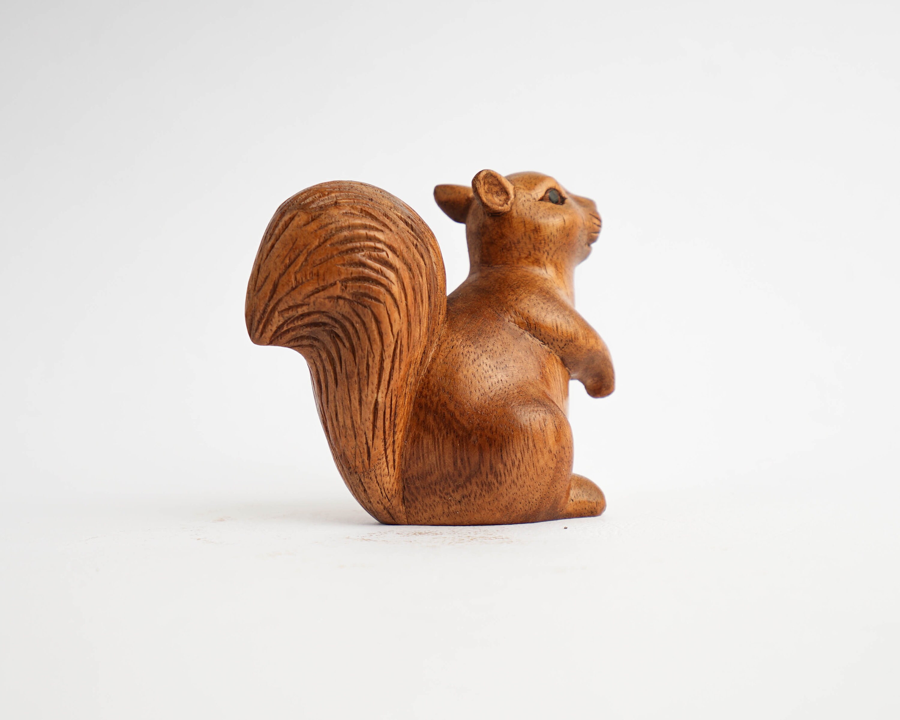 Wooden Squirrel Statue 3.5 Inch / 8 Cm Small Hand Carved - Etsy