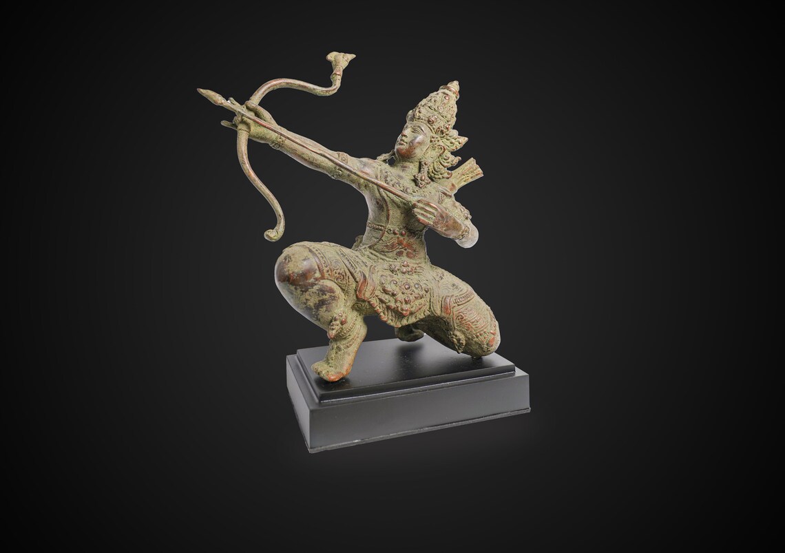 Bronze Arjuna Statue 12 Inch / 30 Cm Arjuna Bronze Arjuna - Etsy