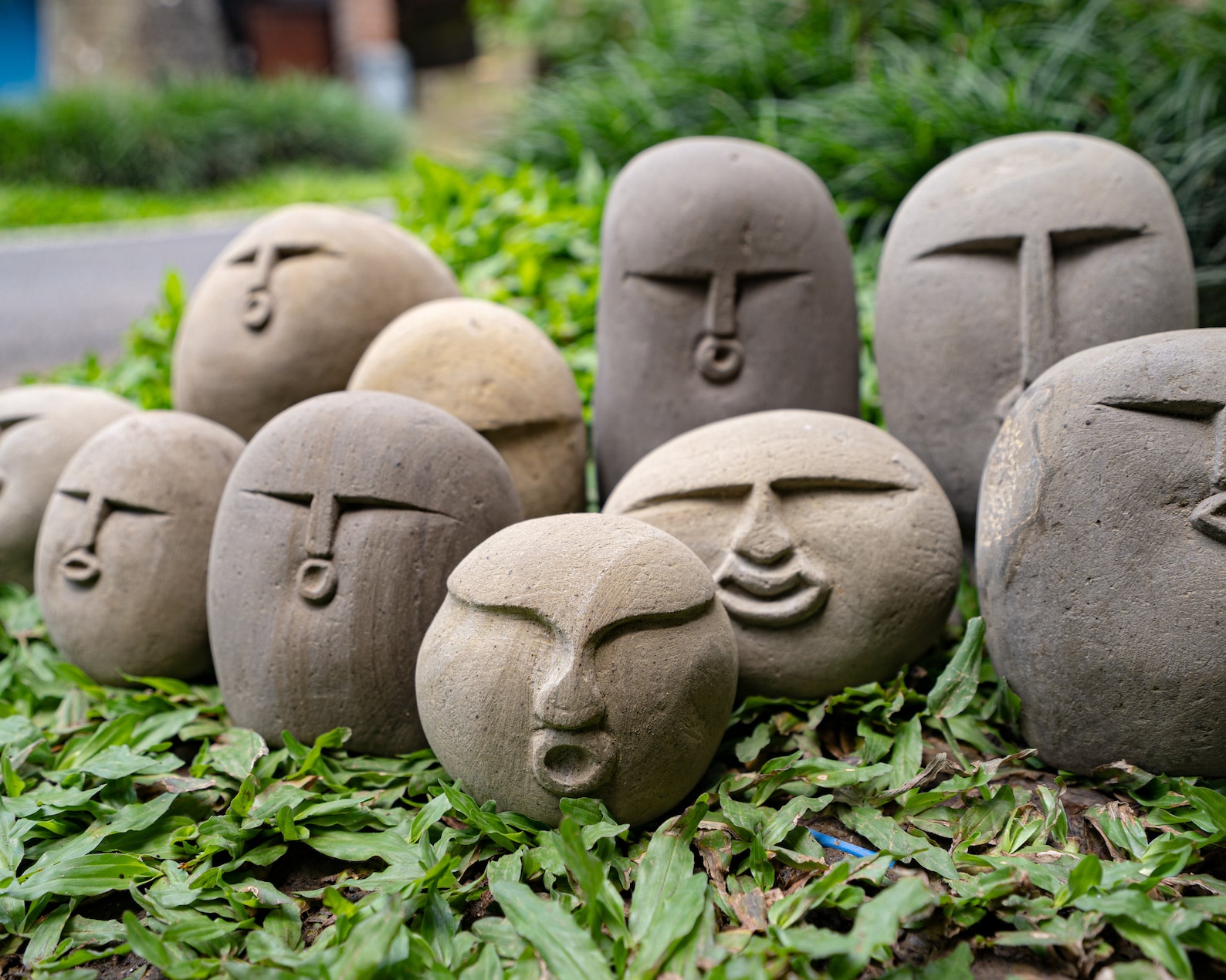 Funny Face Many Face Meme Face Stone Face Figurine Stone - Etsy