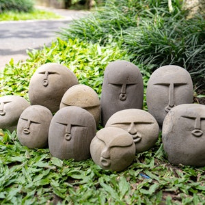 Funny Face , Many Face, Meme Face, Stone Face Figurine, Stone Carving ...
