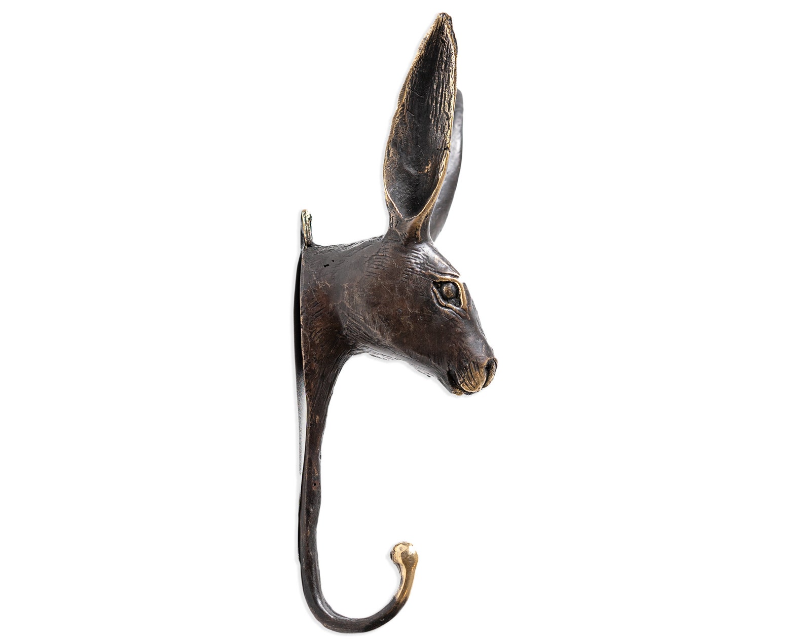 Brass Hook Rabbit 7 Inch / 17 Cm Animal Hook Wall Hook - Etsy