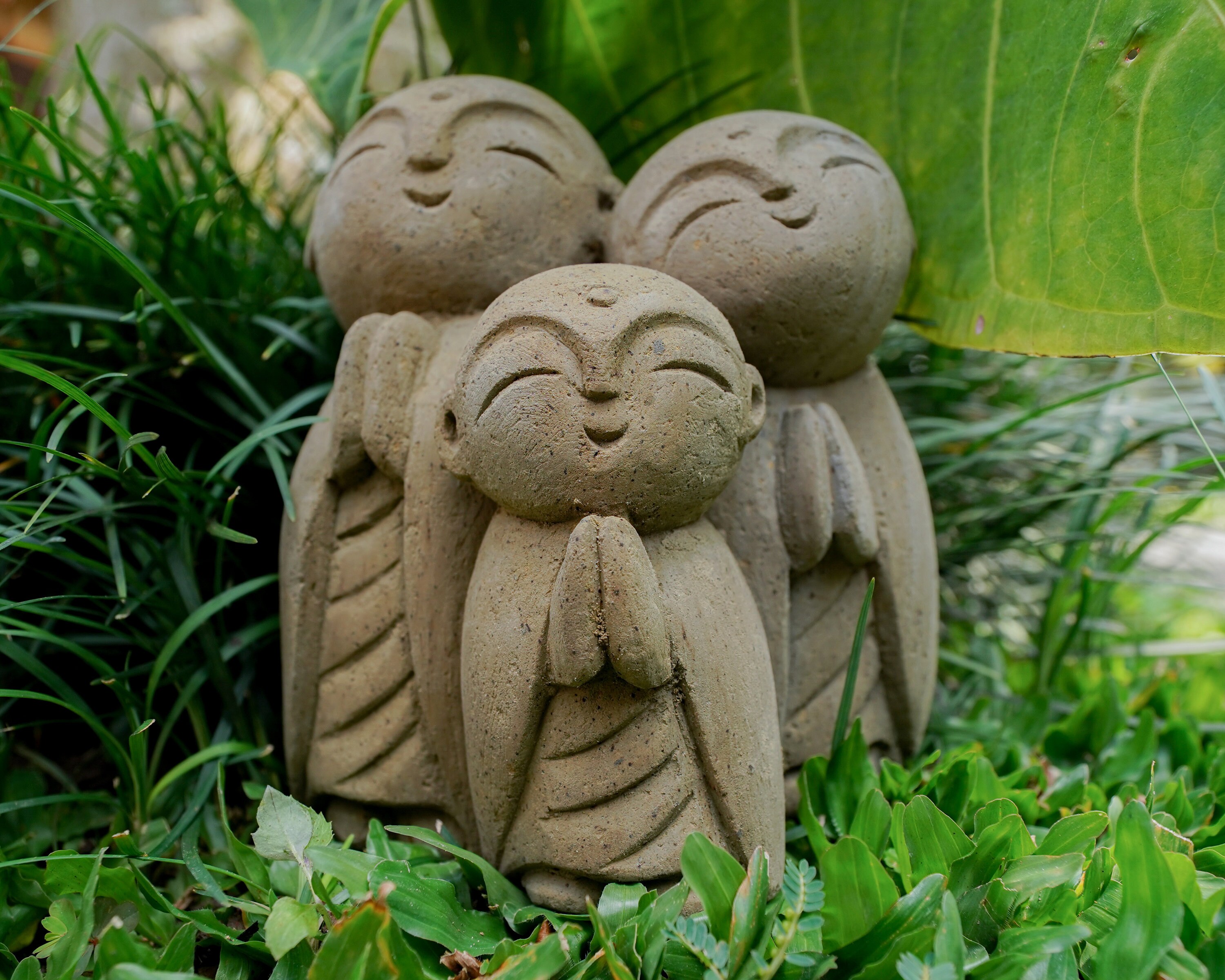 Gift for Dad1 Set Jizo Stone Statue 6 Inch / 15 Cm , Jizo Figurine ...