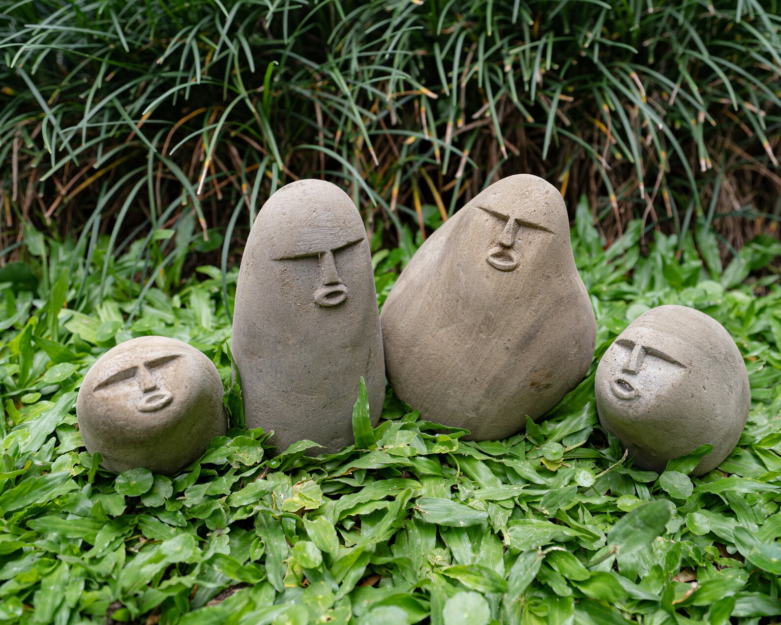 Stone Face Figurine, Stone Carving Face, Funny Face, Stone Carving ...