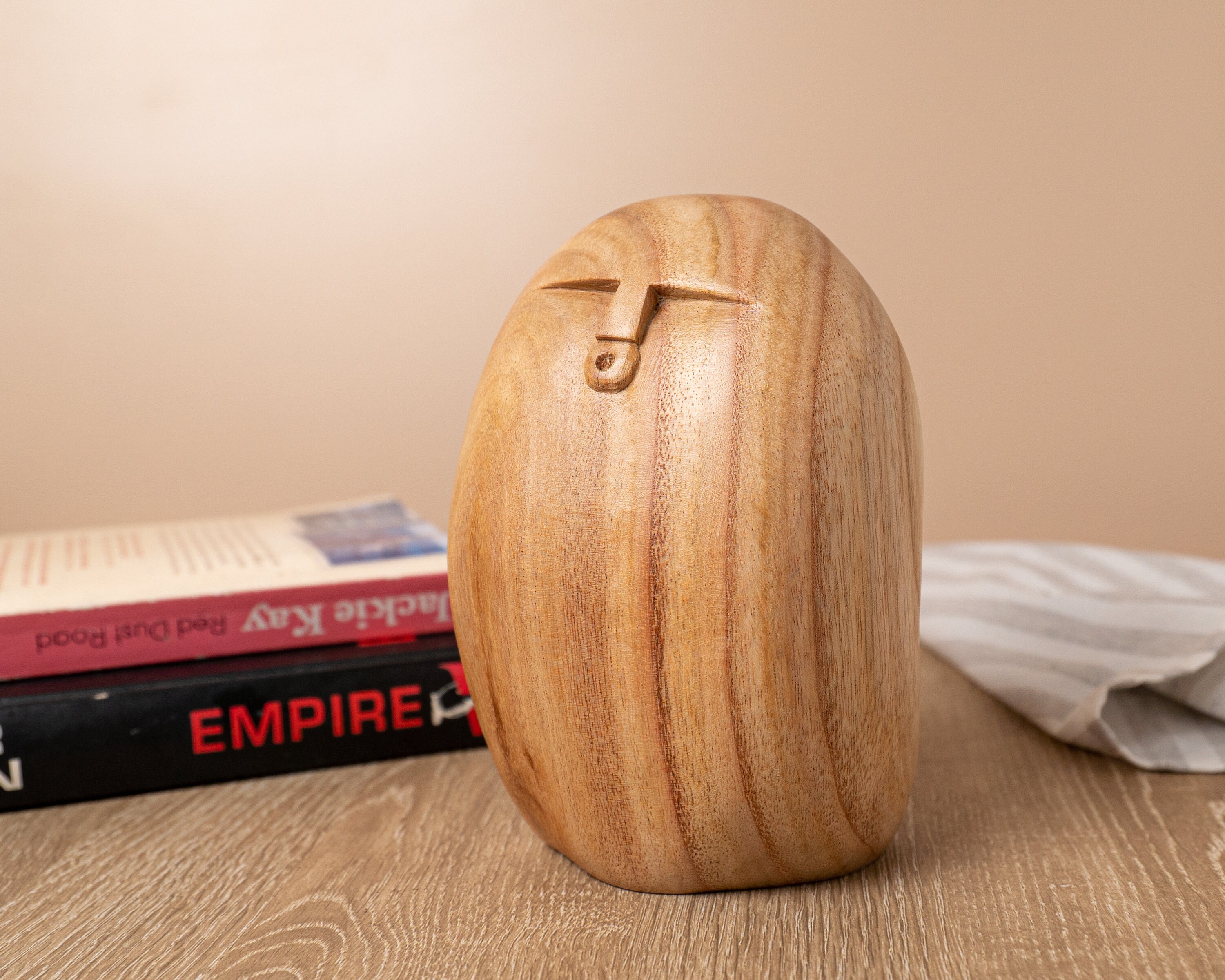 Funny Face Wood, Funny Face Family, Wood Carving, Room Decor, Family ...