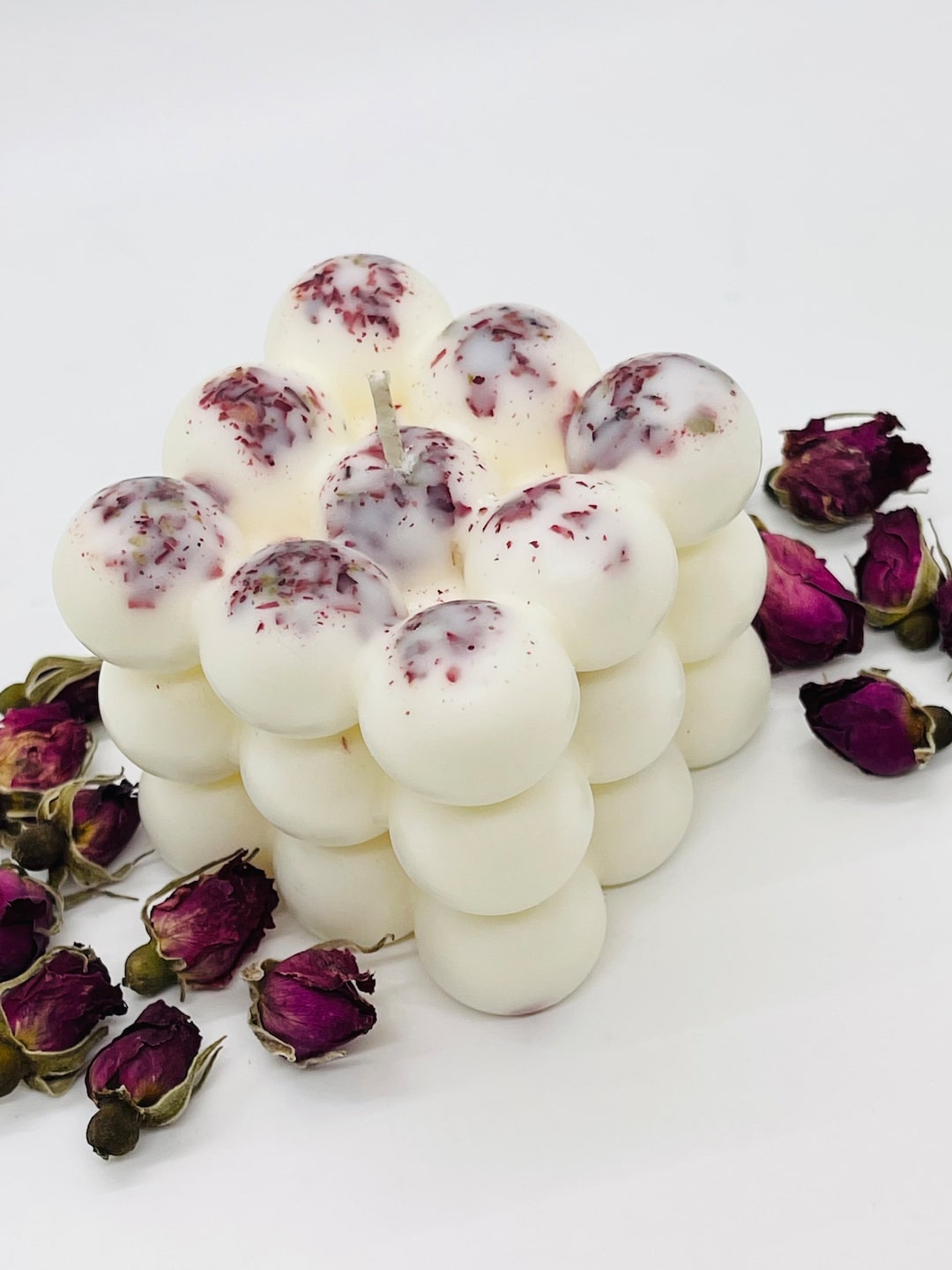 Luxury Rose Petal Infused Bubble Candle - Etsy