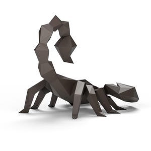 Scorpion Paper Sculpture,printable PDF Template,handmade Wild Animals ...