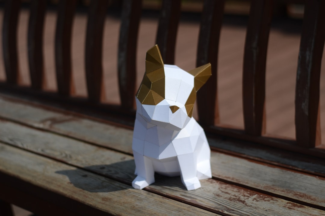 Bulldog Paper Model, 3D Papercraft Tempalte, PDF File,instant Download ...