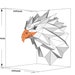 Bald Eagle Head Paper Sculpture,printable PDF Template,handmade Wild ...