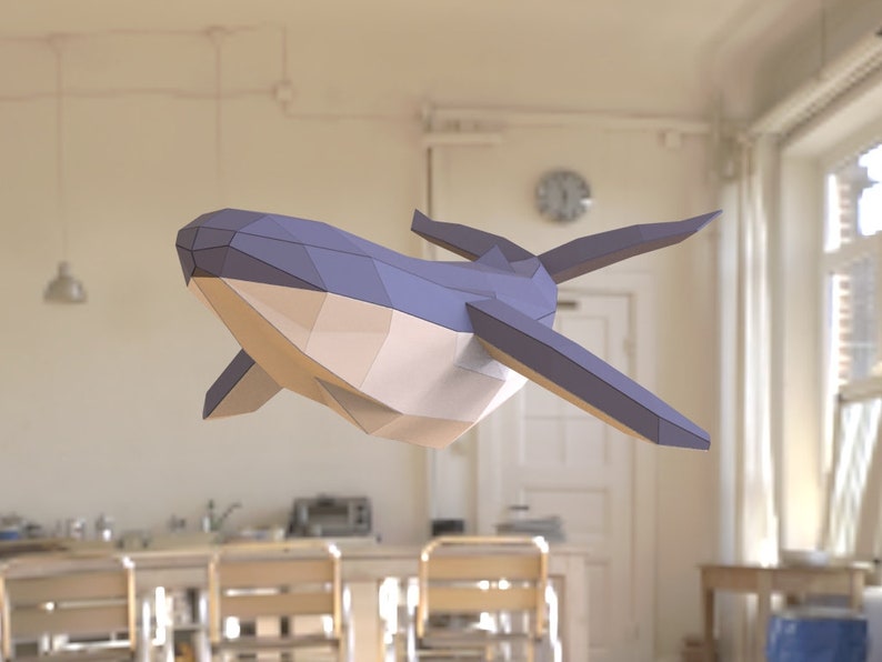Humpback Whale Paper Sculptureprintable PDF Templatehandmade - Etsy