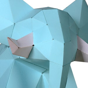 Cute Elephant Paper Model, 3D Papercraft Tempalte, PDF File,instant ...