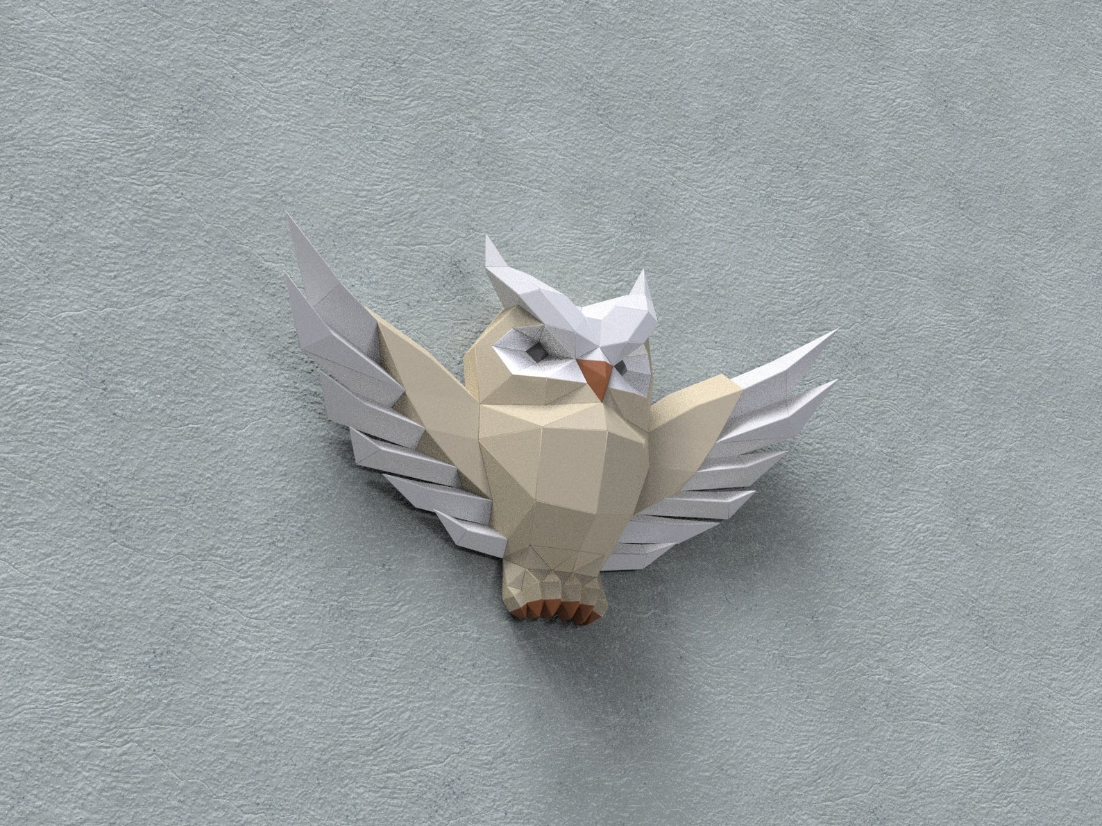 Owl Relief Paper Sculptureprintable PDF Templatehandmade - Etsy