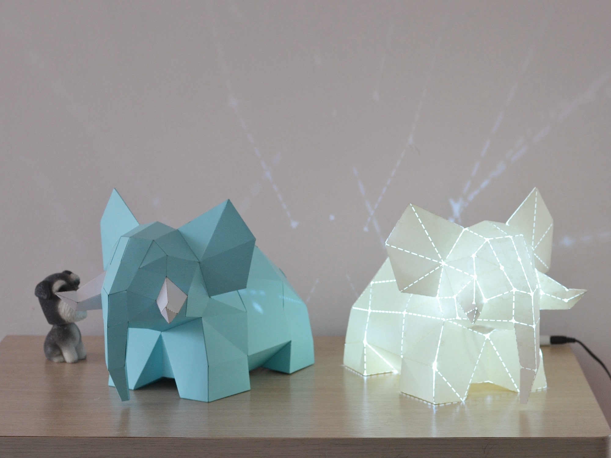 Cute Elephant Paper Model 3D Papercraft Tempalte PDF - Etsy
