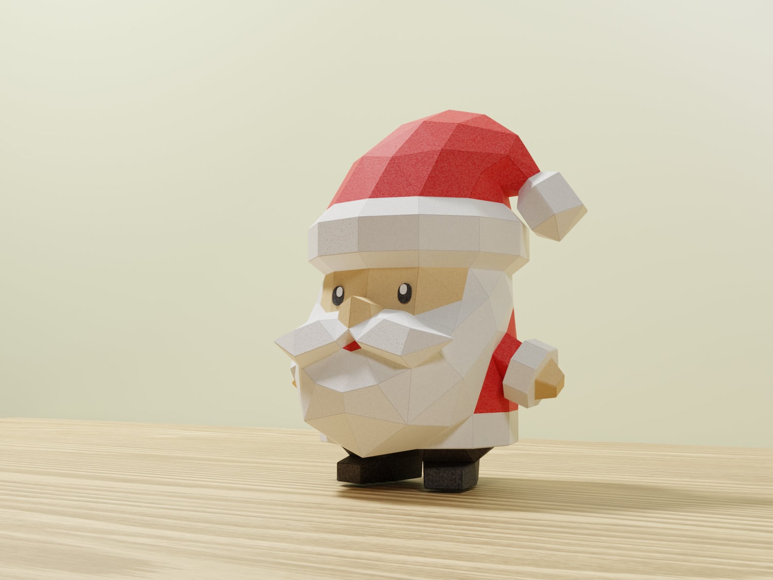 Christmas Santa Storage Jar Paper Sculpture,printable PDF Template ...