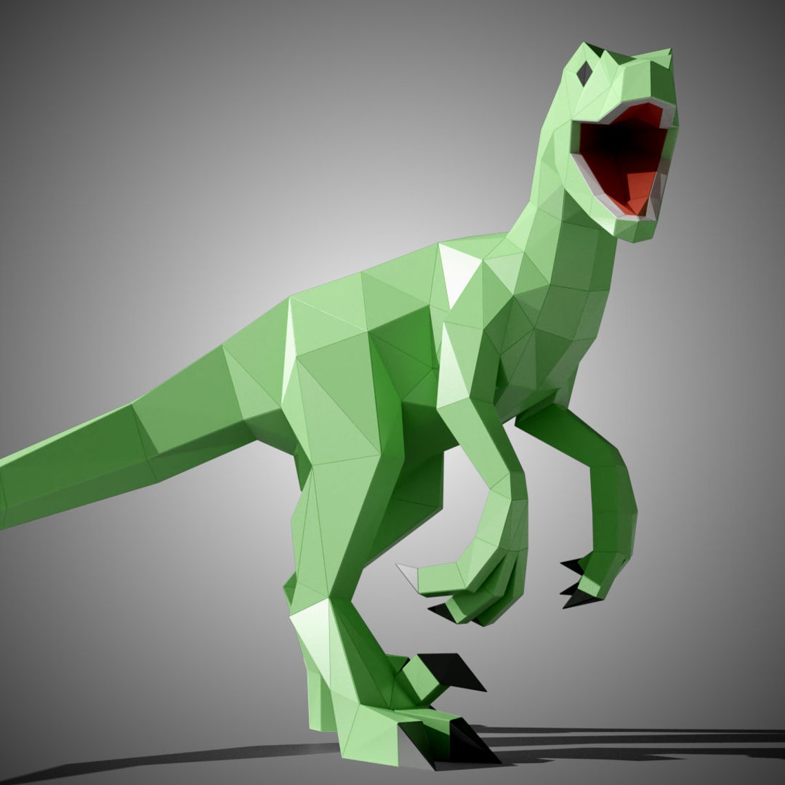 Velociraptor Paper Sculpture 3D Papercraft Tempalte PDF - Etsy