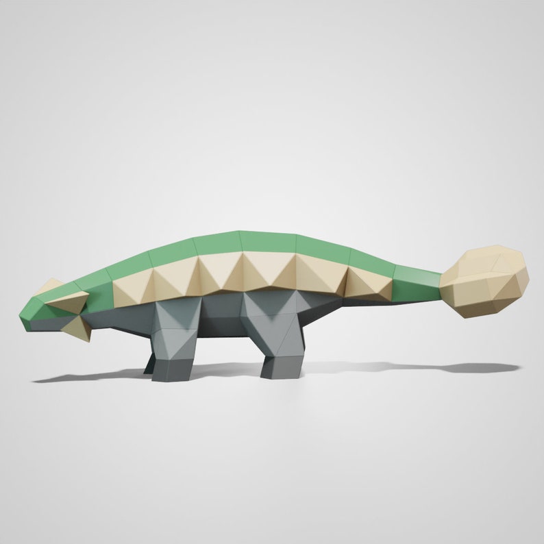 Ankylosaurus Paper Model, 3D Papercraft Template (PDF File) - Etsy