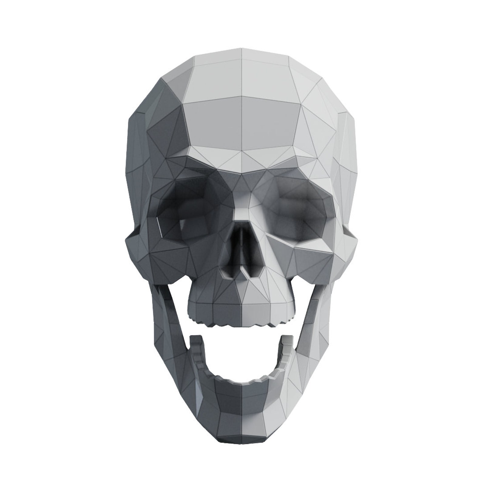 Human Skull Paper Sculpture,printable PDF Template,handmade Real Size ...